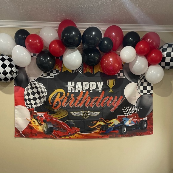 Party Supplies | 5x7 Racecar Birthday Banner | Poshmark